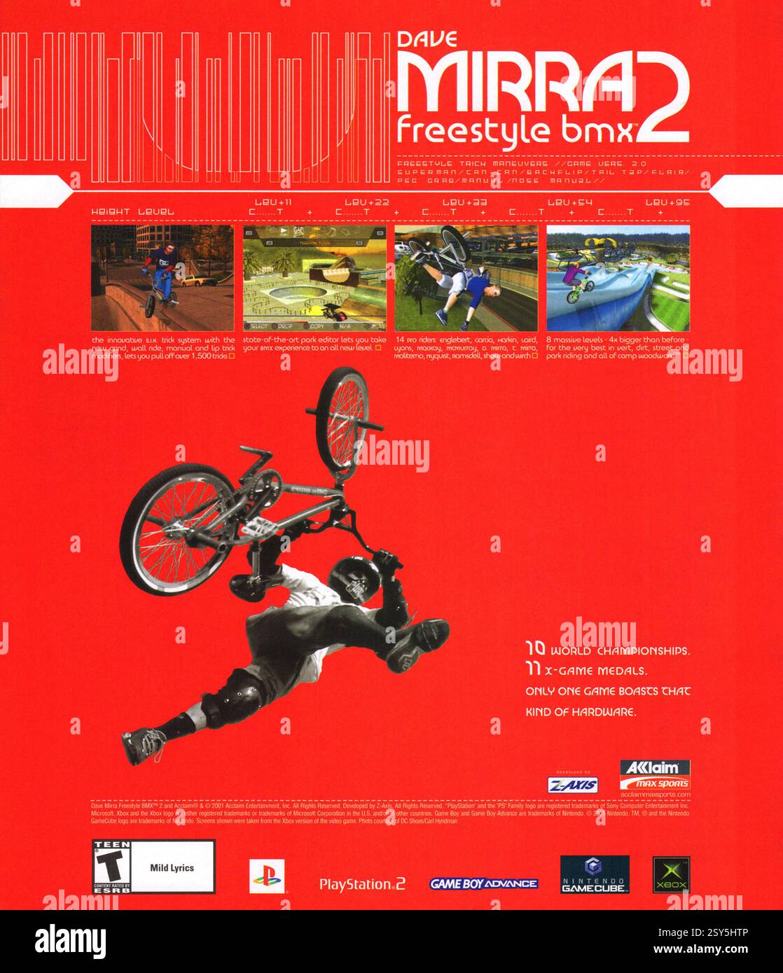 2001 Dave Mirra Freestyle BMX 2 video game by Z-Axis and published by ...