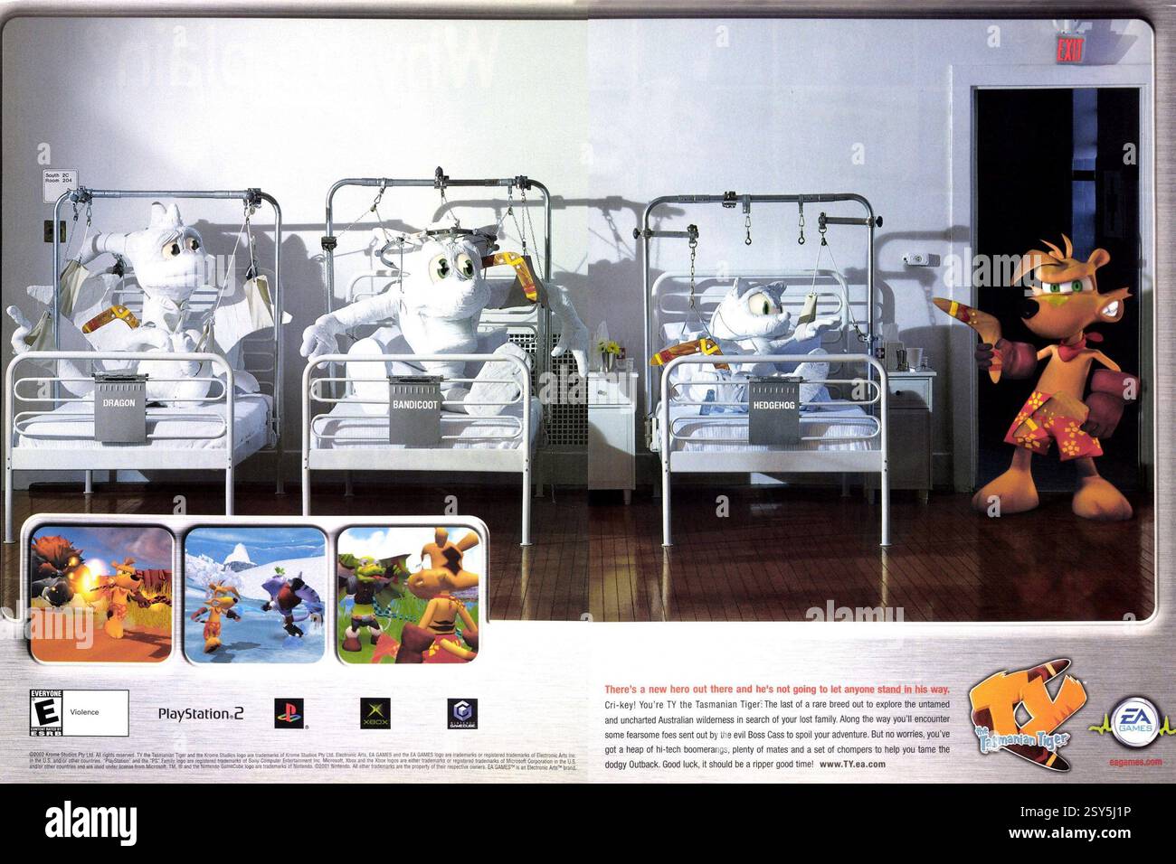 2002 ad for Ty the Tasmanian Tiger platform video game by Krome Studios ...
