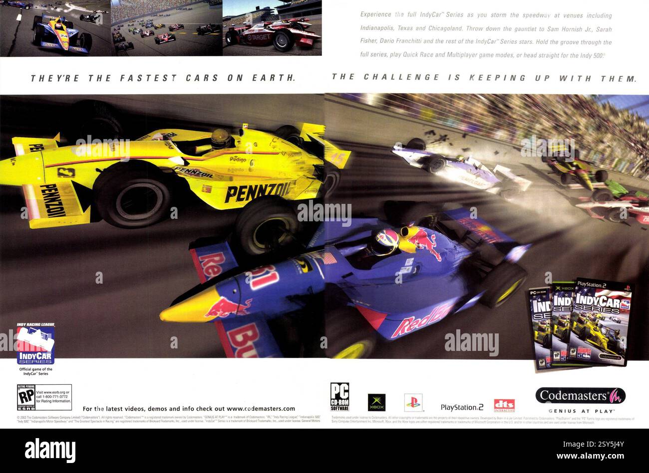 2003 ad for IndyCar Series is a racing simulator developed by Brain in ...