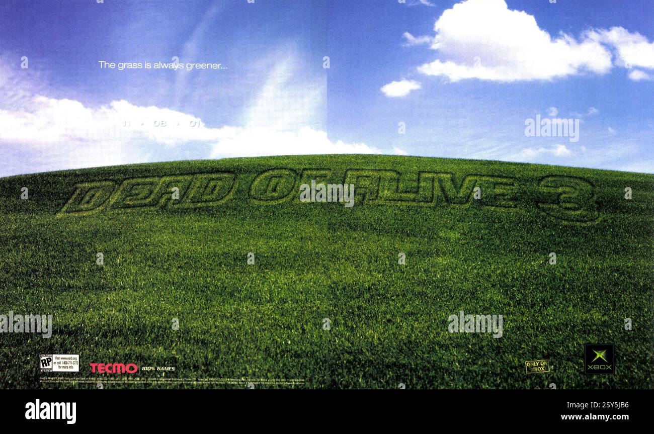 2001 Dead or Alive 3 Xbox game by Tecmo poster Stock Photo - Alamy