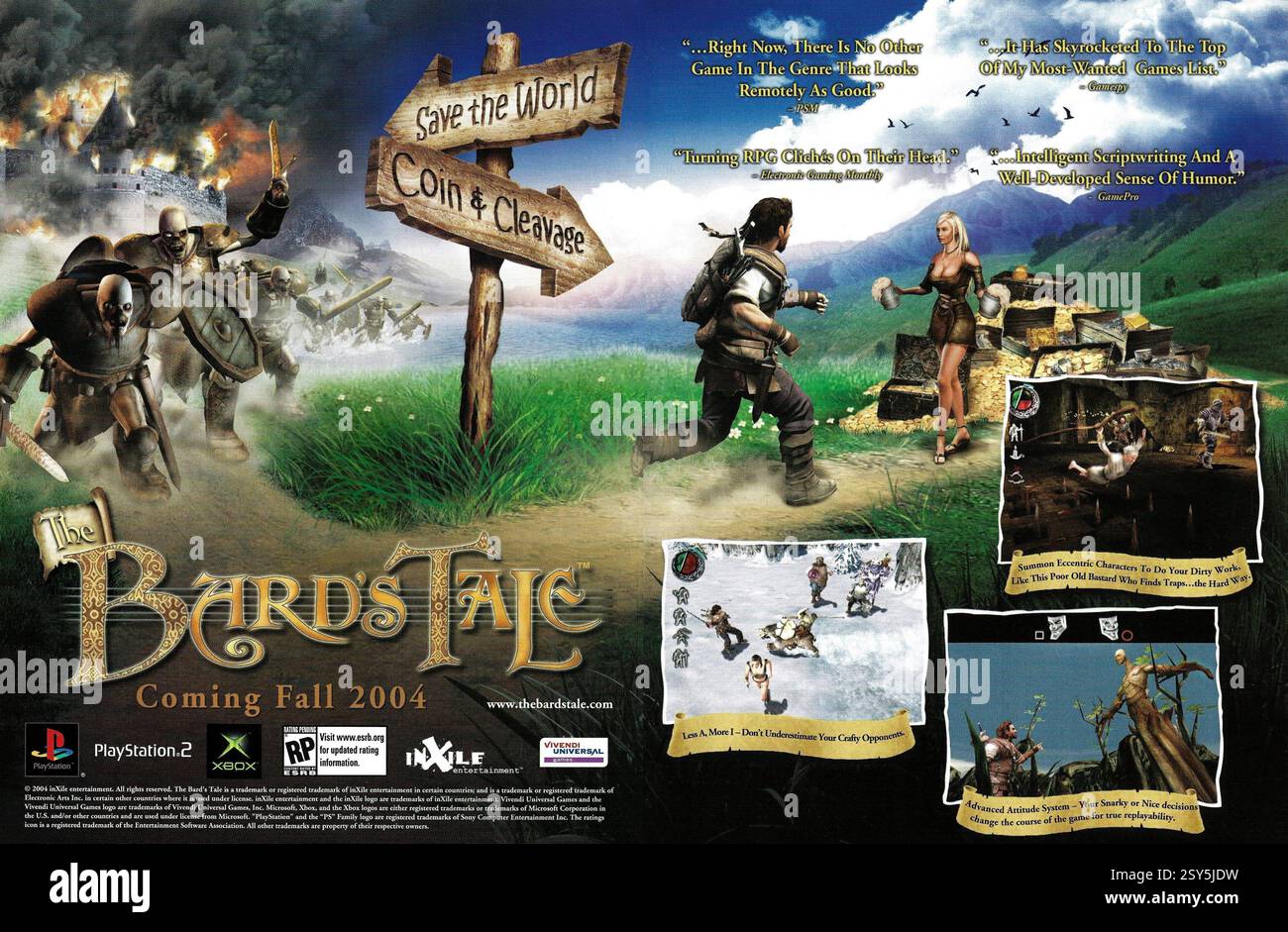 2004 The Bard's Tale a game by inXile Stock Photo - Alamy