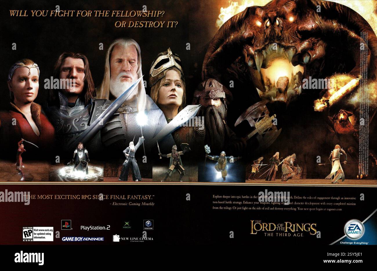 2004 The Lord of the Rings: The Third Age video game by EA Redwood ...