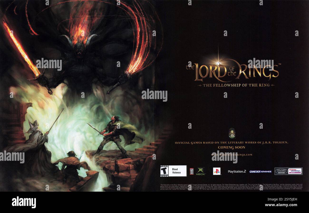 2002 The Lord of the Rings: The Fellowship of the Ring game by WXP ...