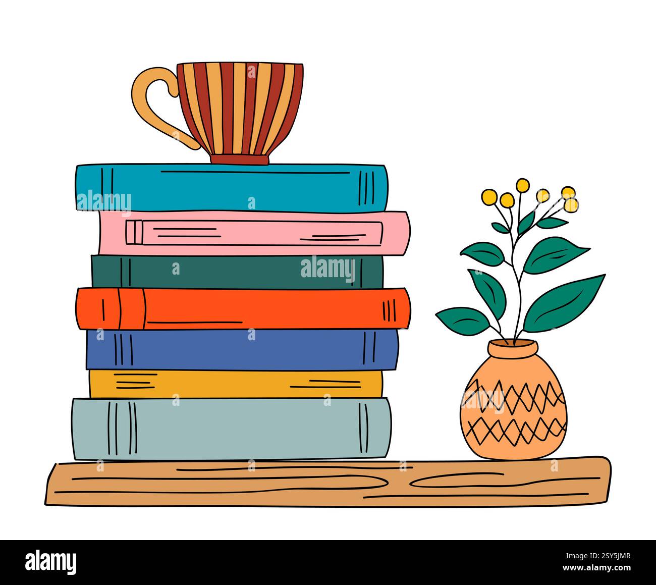 Paper cup books in Stock Vector Images - Alamy