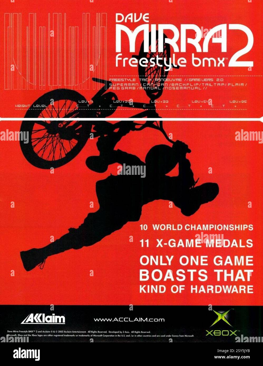 2001 Dave Mirra Freestyle BMX 2 video game by Z-Axis and published by ...