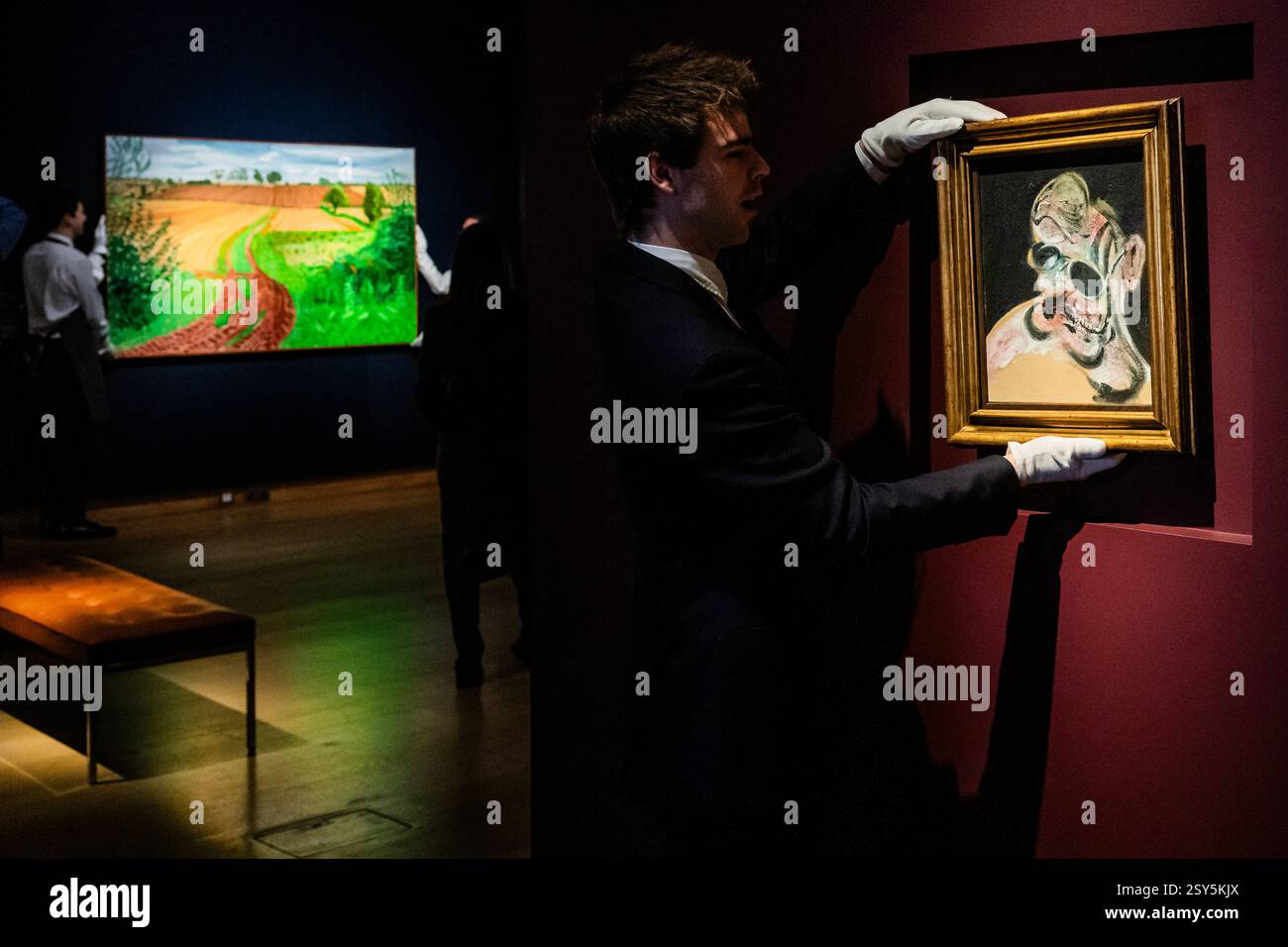 London, UK. 27 Feb 2025. Portrait of Man with Glasses III by Francis ...