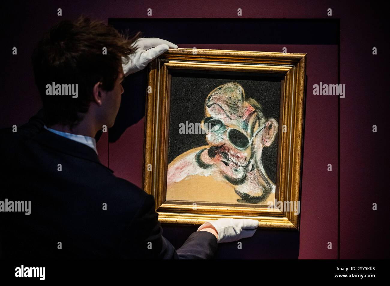London, UK. 27th Feb, 2025. Portrait of Man with Glasses III by Francis ...