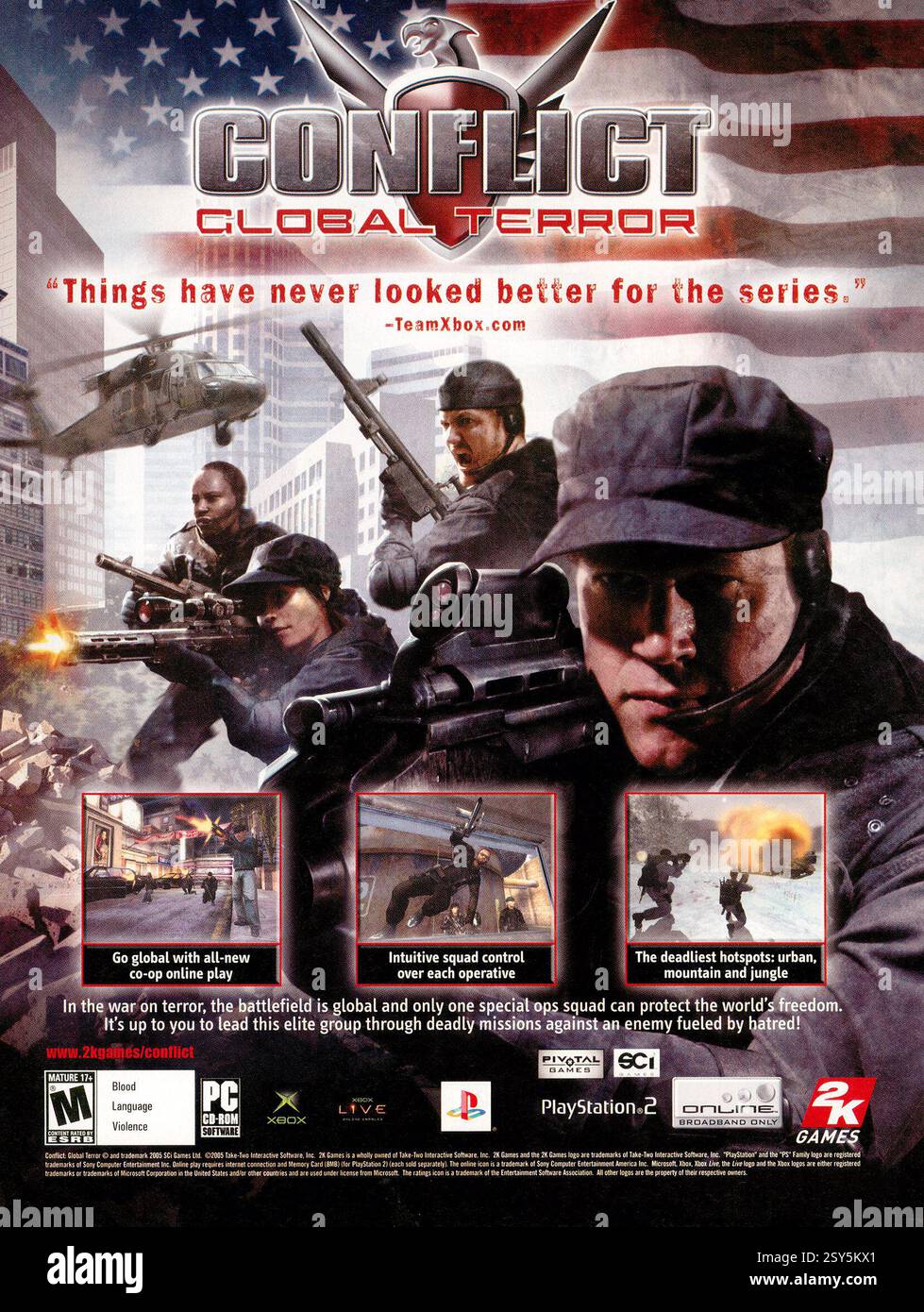 2005 Conflict: Global Terror (Conflict: Global Storm in Europe) video game video game developed ...