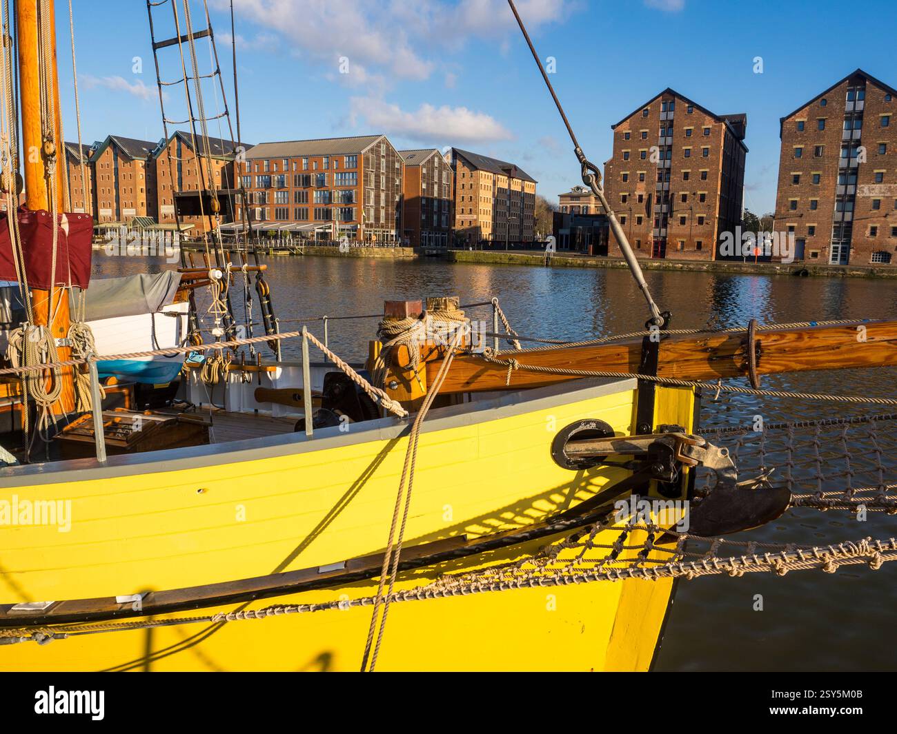 Yellow Sailing Boat, Classic Gaff Rigged Ketch MCA , Josefine ...