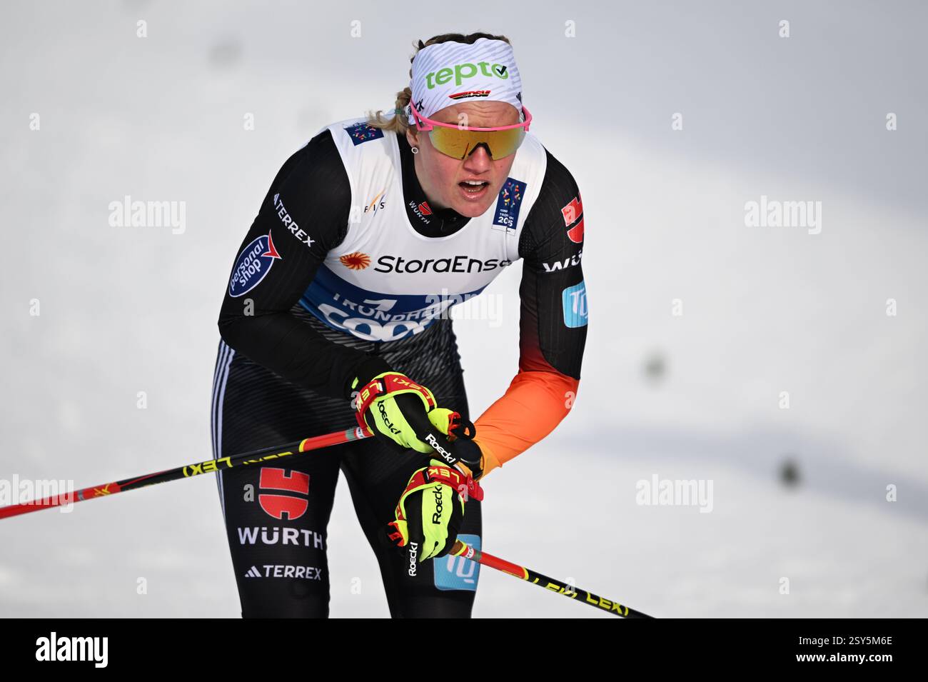 27 February 2025, Norway, Trondheim: Nordic skiing: World Championships ...