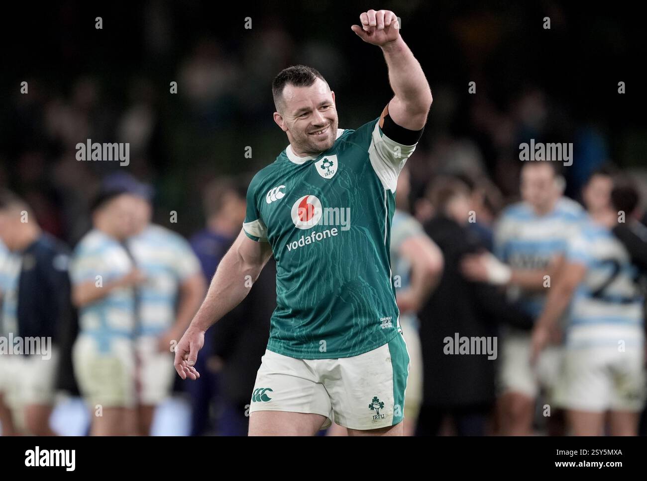 File photo dated 15-11-2024 of Ireland's Cian Healy celebrates at the ...