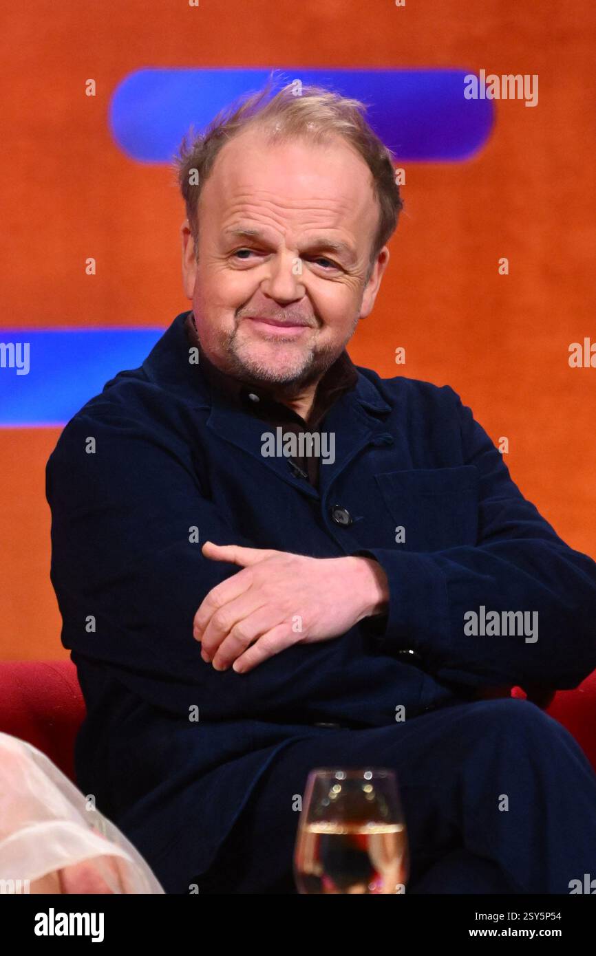 EDITORIAL USE ONLY Toby Jones during filming for the Graham Norton Show ...