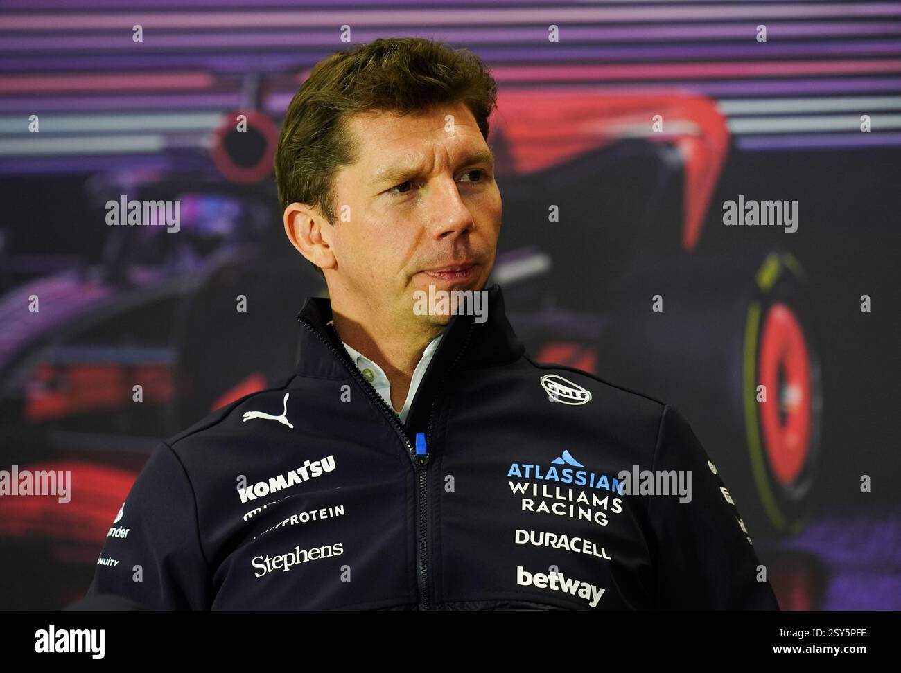 Williams team principal James Vowles on day two of pre-season testing ...