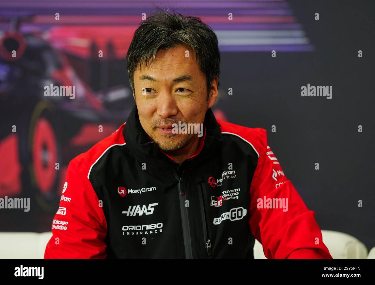 Haas team principal Ayao Komatsu on day two of pre-season testing at ...