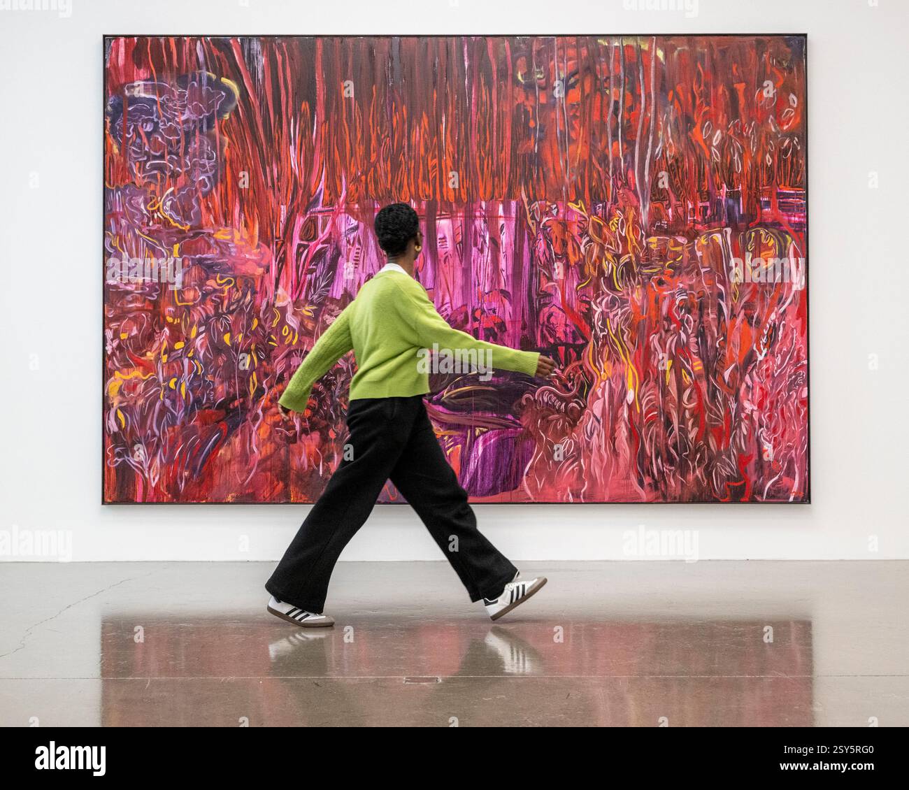London, UK. 27 February 2025. A staff member with ‘Ruby dock ...