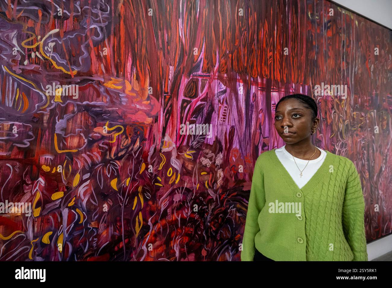 London, UK. 27 February 2025. A staff member with ‘Ruby dock ...