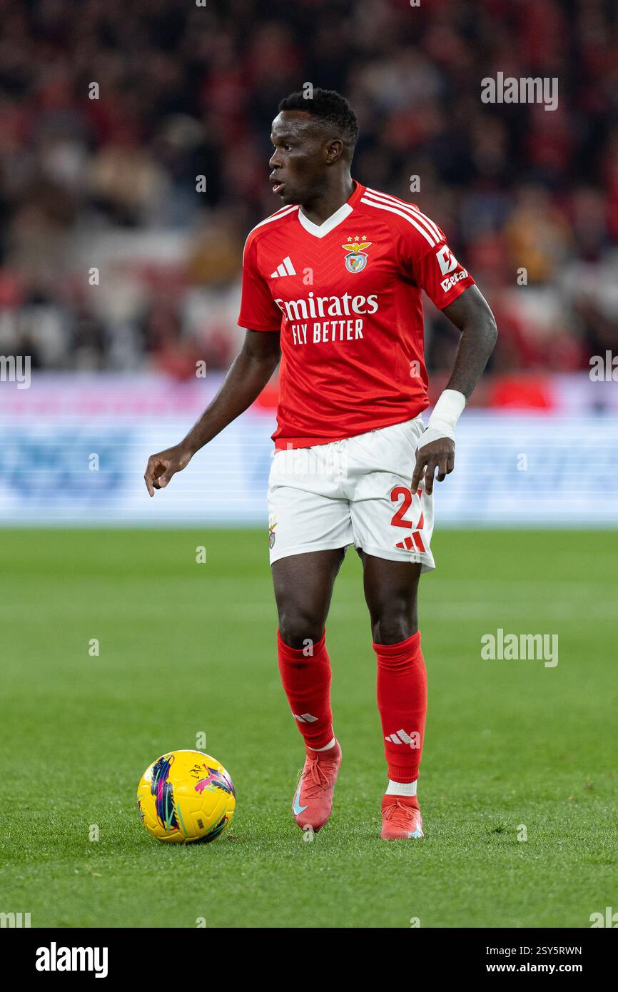 February 26, 2025. Lisbon, Portugal. Benfica's forward from Portugal Bruma (27) in action during ...