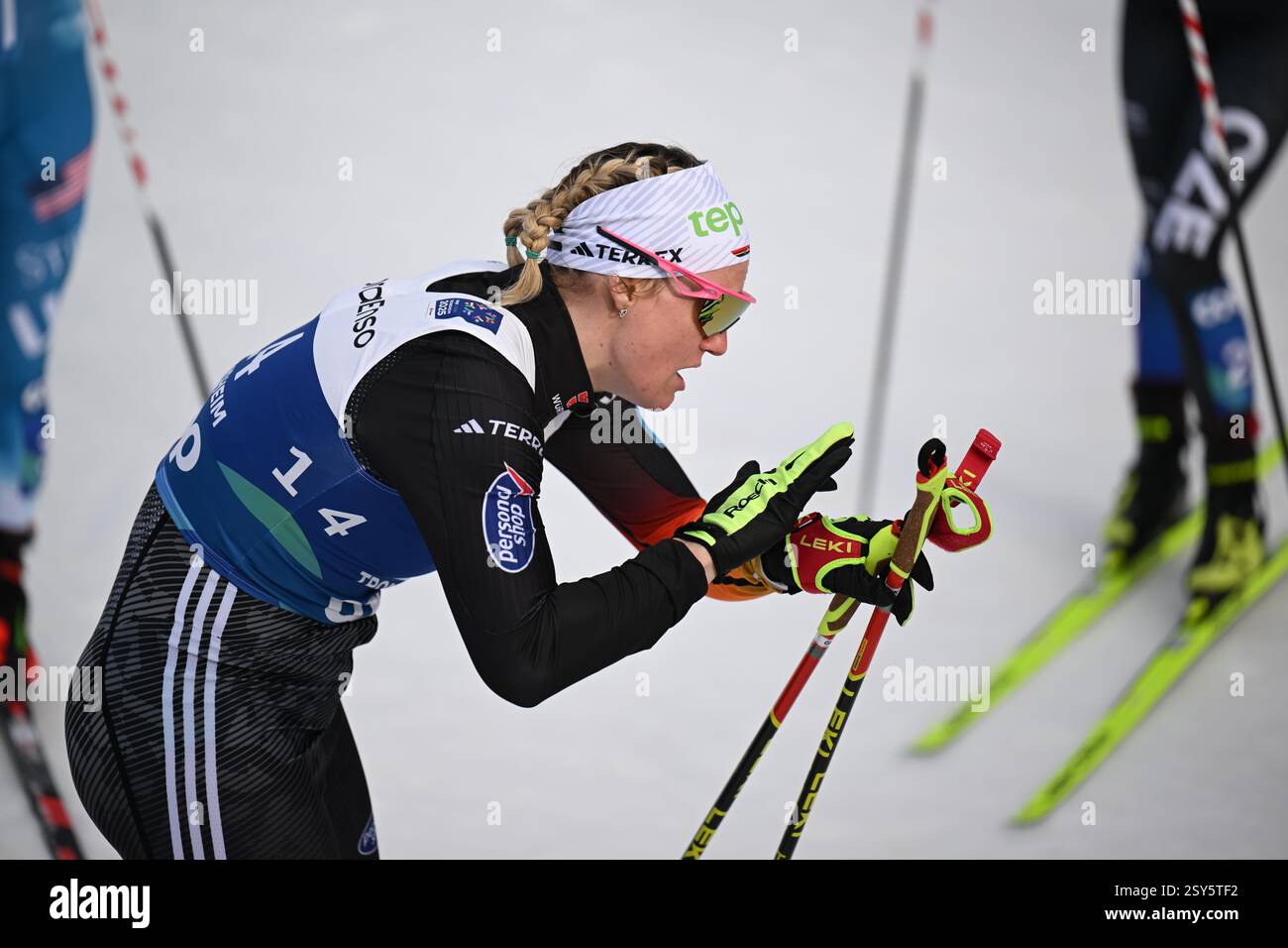 27 February 2025, Norway, Trondheim: Nordic skiing: World Championships ...