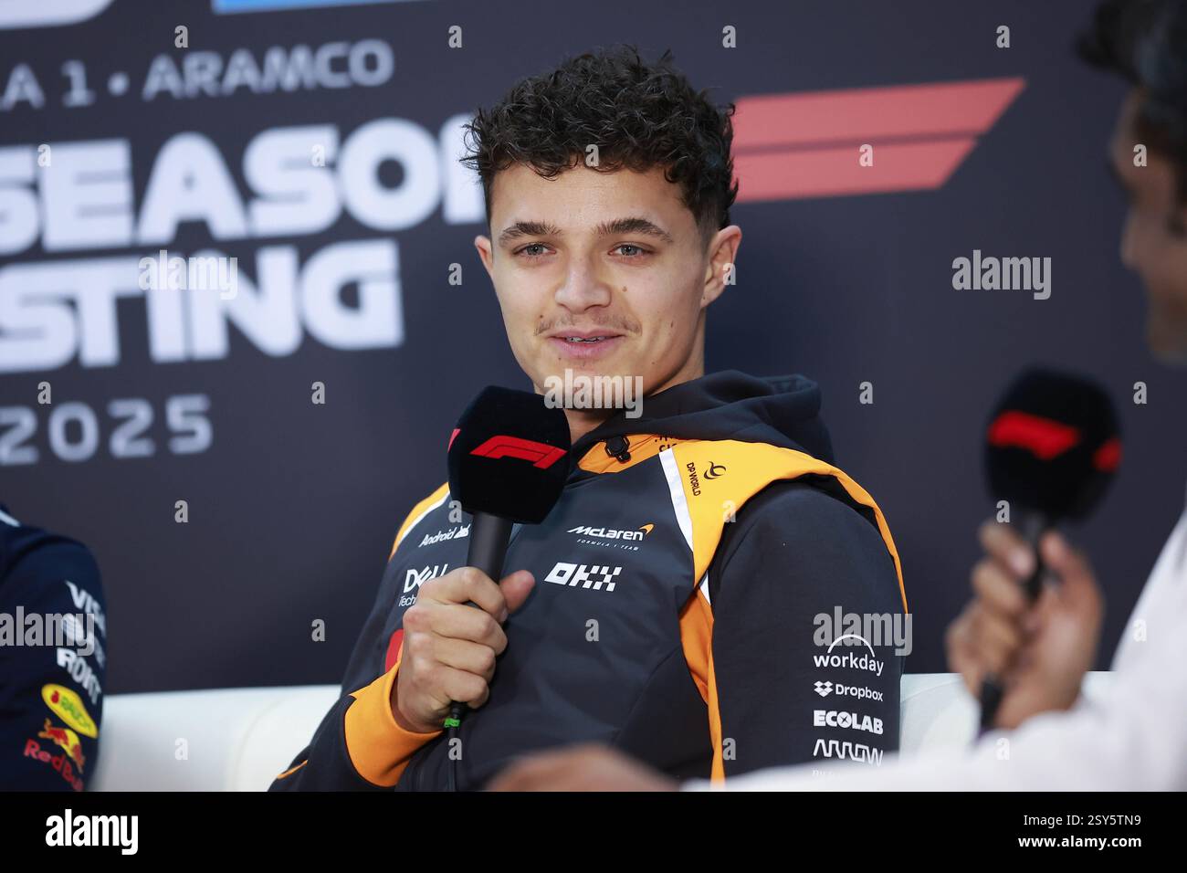 NORRIS Lando (gbr), McLaren F1 Team MCL39, portrait during the Formula 1 Aramco pre-season ...
