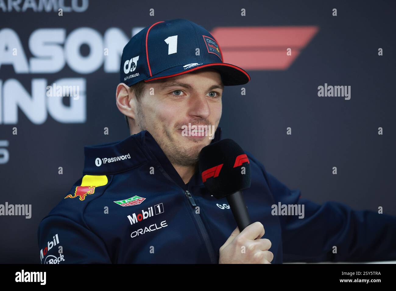 VERSTAPPEN Max (ned), Red Bull Racing RB21, portrait during the Formula ...
