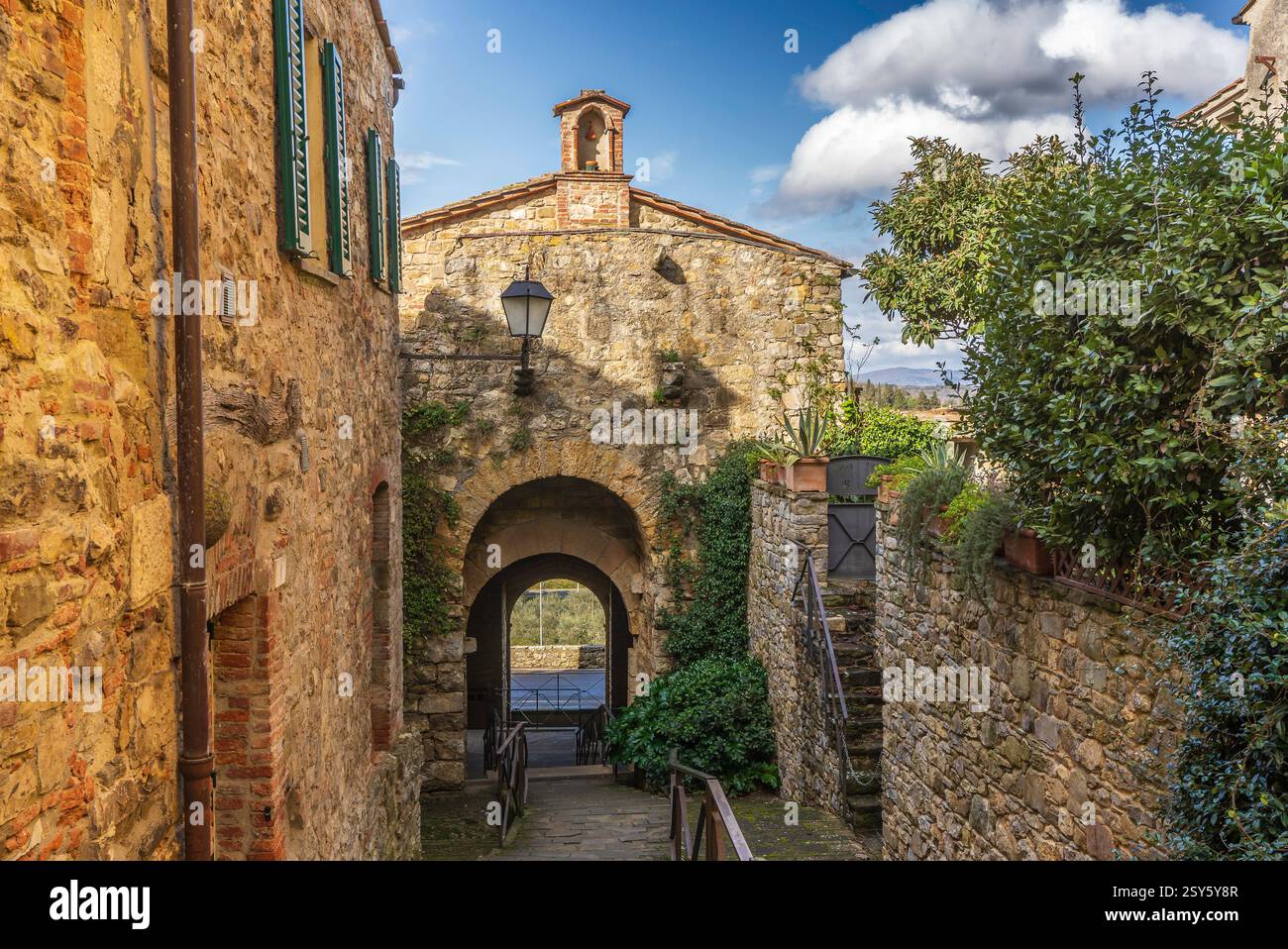Lucignano, one of the most beautiful villages in Italy Stock Photo - Alamy