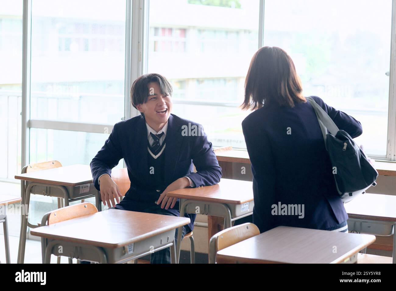 Japanese High School Students In Classroom Stock Photo - Alamy
