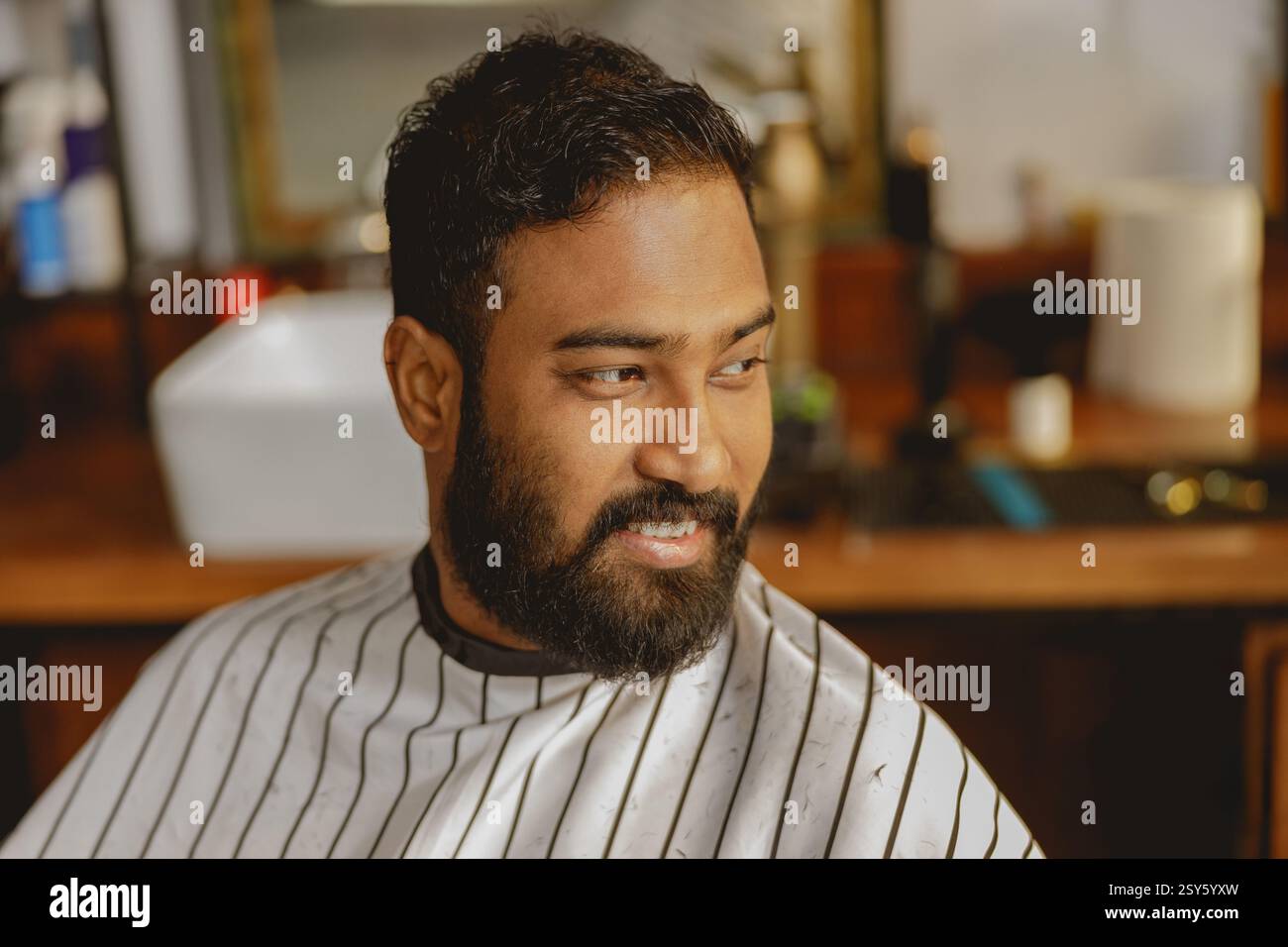 Enjoy a charming barber visit in a stylish salon, blending elegance ...