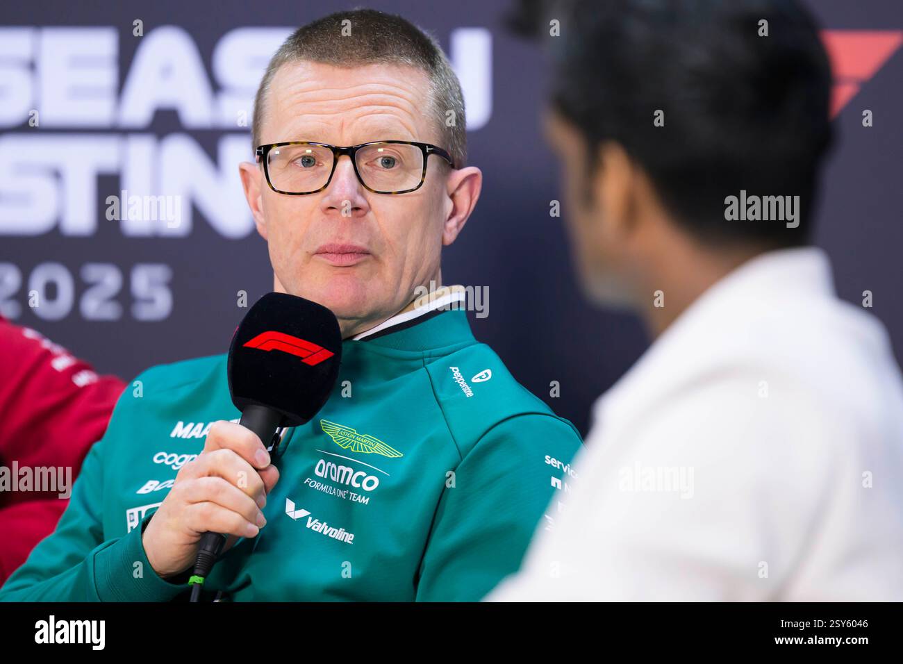 Sakhir, Bahrain. 27th Feb 2025. Andy Cowell of Aston Martin Aramco F1 ...