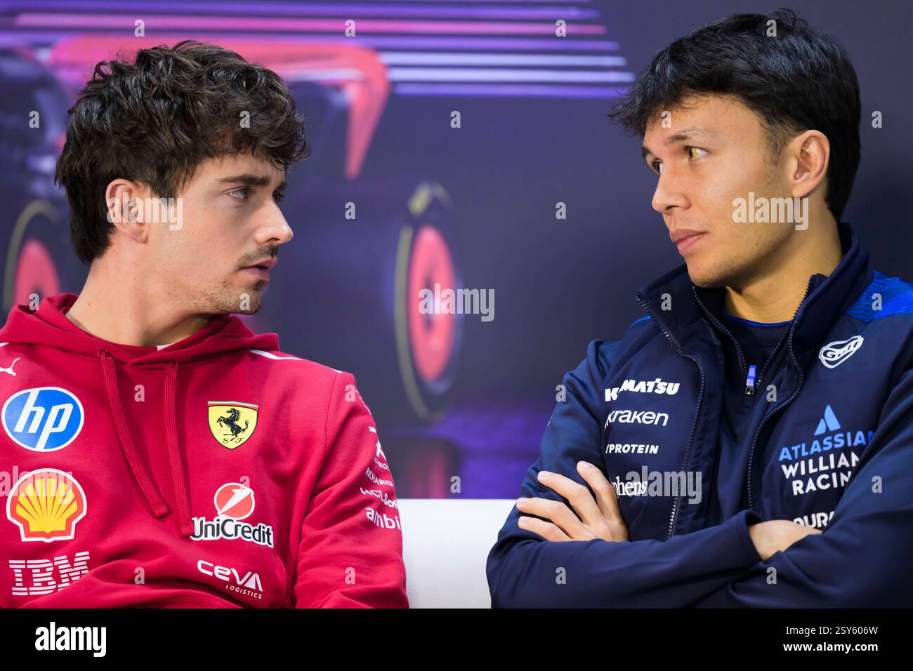 Sakhir, Bahrain. 27th Feb 2025. Charles Leclerc of Scuderia Ferrari HP ...