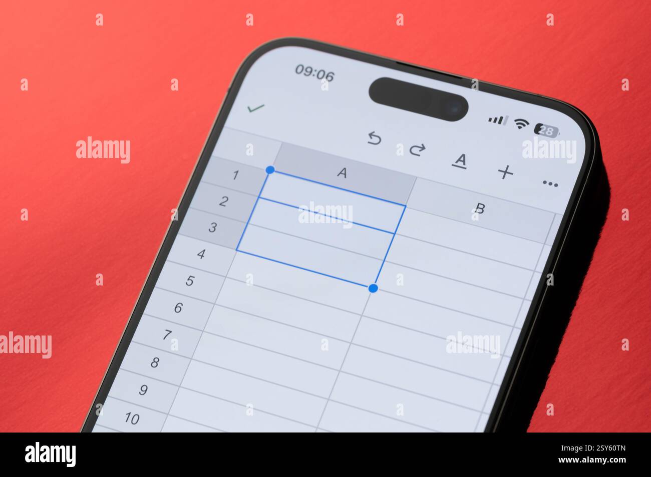 New York, USA - February 24, 2025: New document in google spreadsheet ...