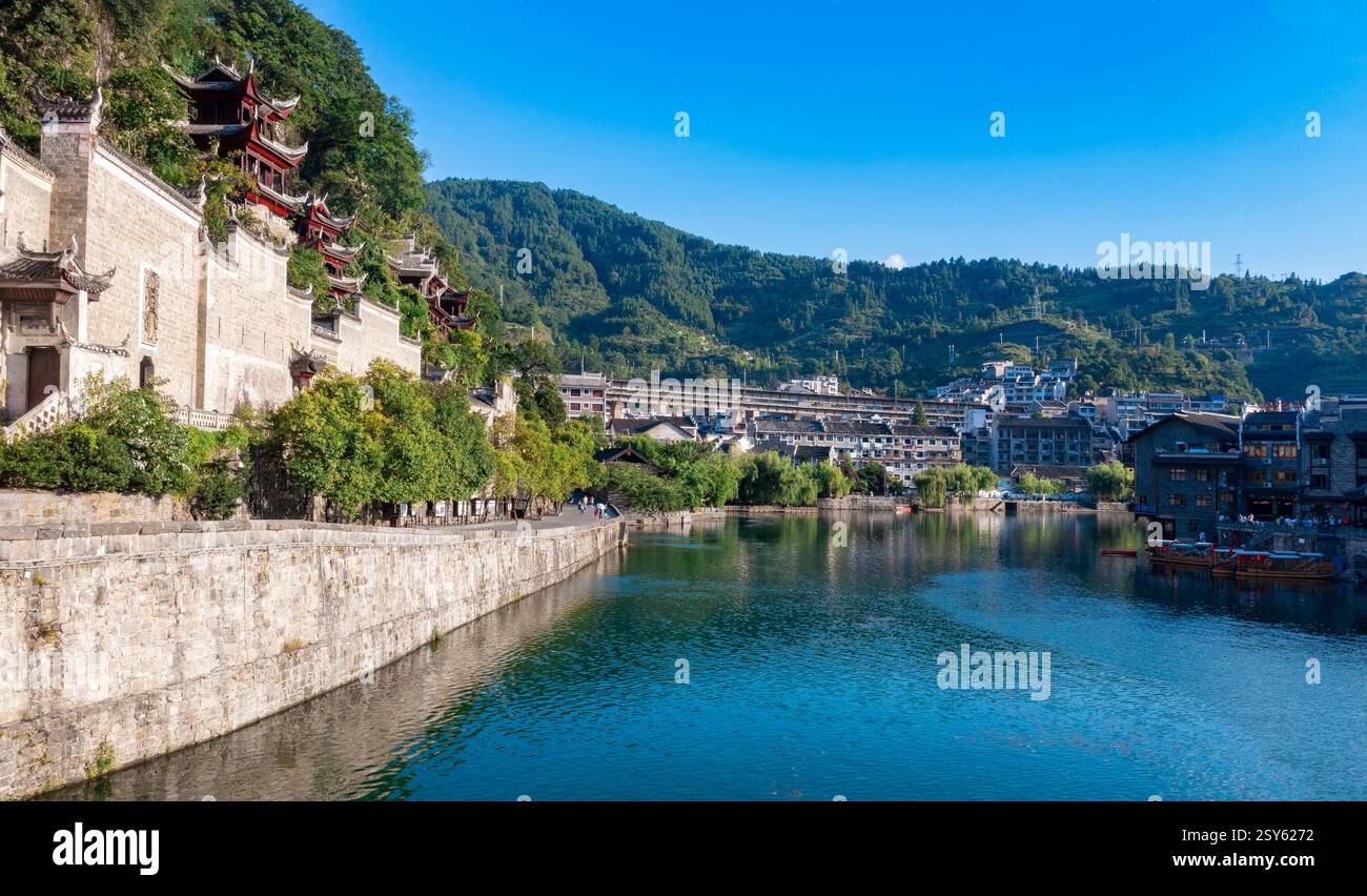 Qinglong Cave Scenic Area, Zhenyuan Ancient Town, Guizhou Province ...