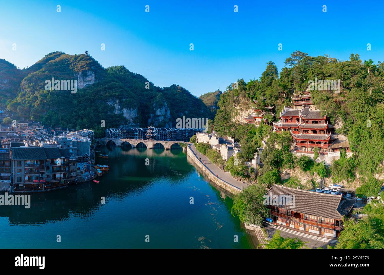 Qinglong Cave Scenic Area, Zhenyuan Ancient Town, Guizhou Province ...