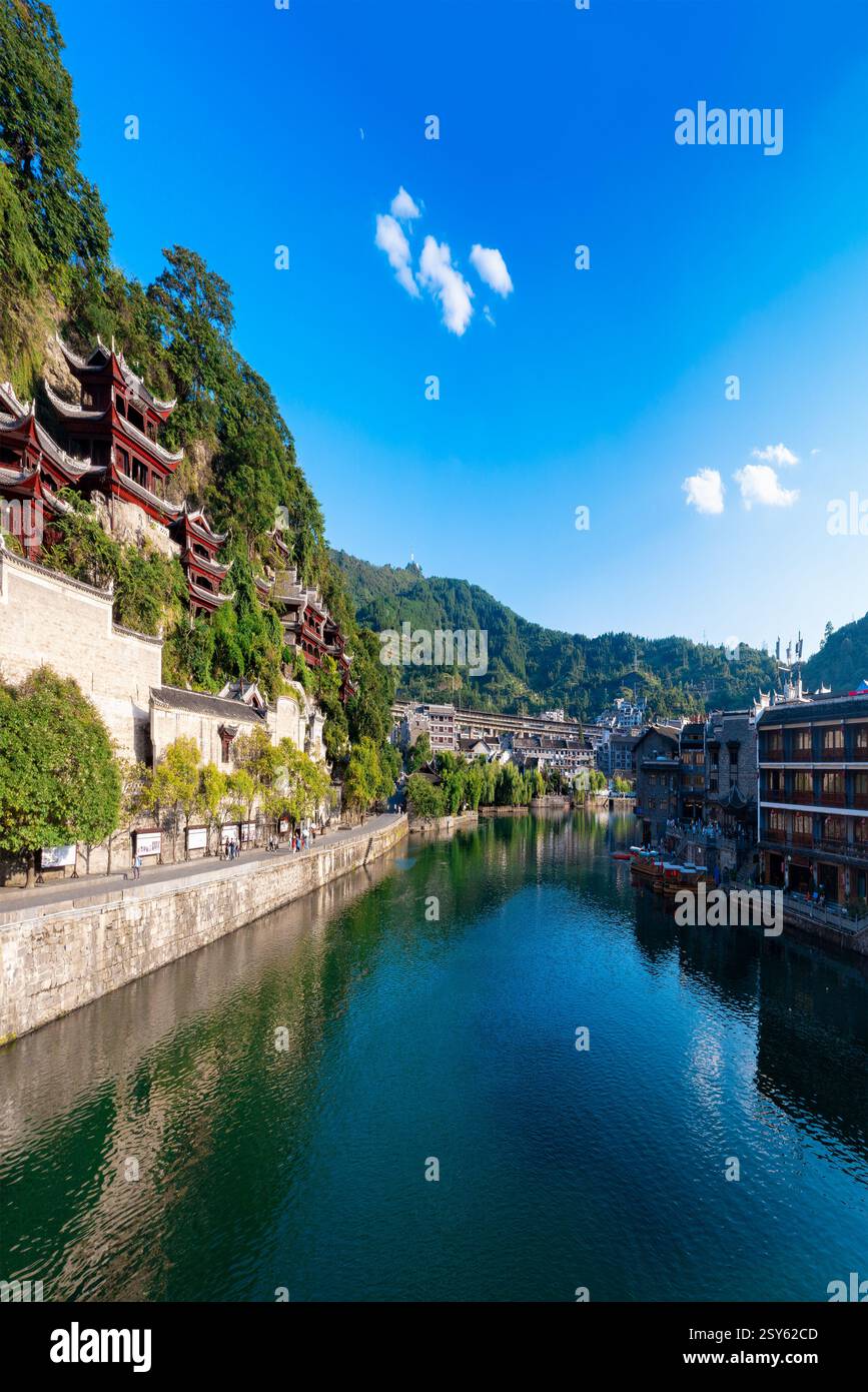 Qinglong Cave Scenic Area, Zhenyuan Ancient Town, Guizhou Province ...