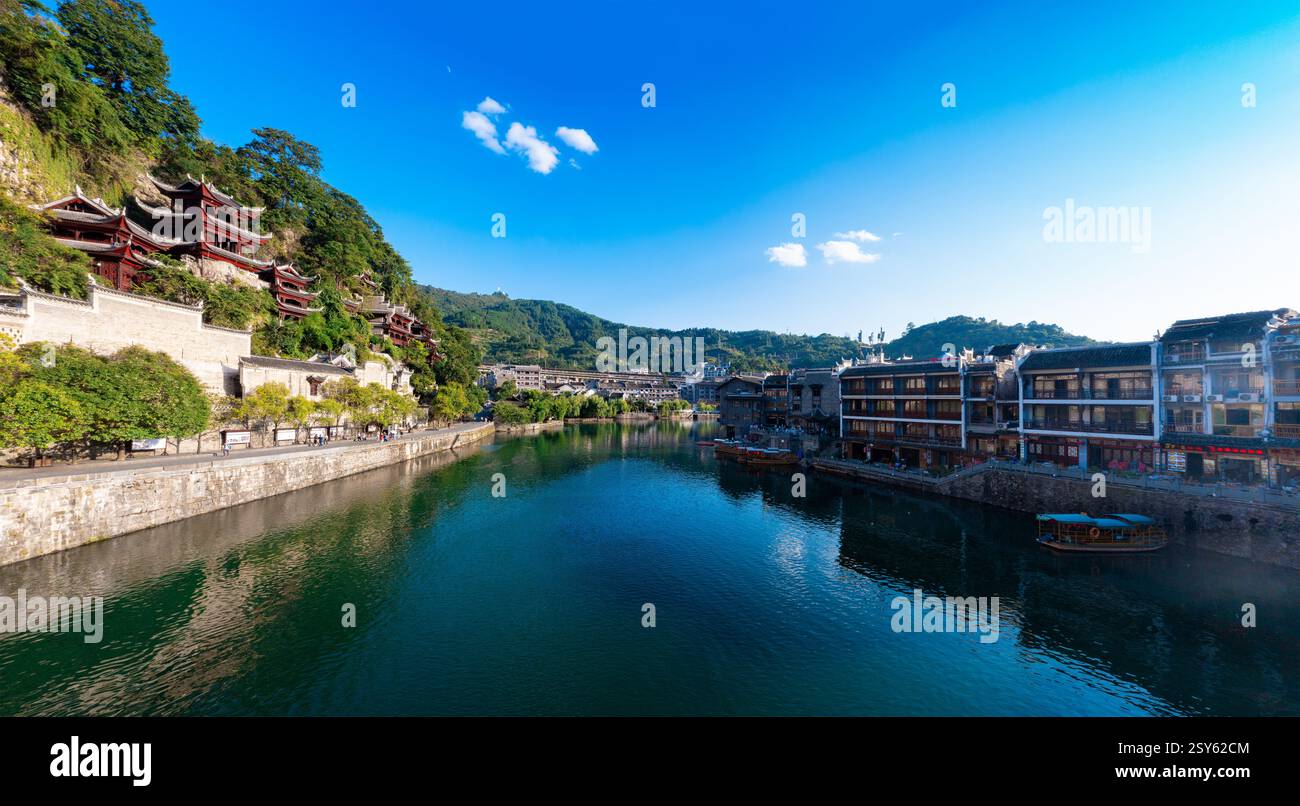Qinglong Cave Scenic Area, Zhenyuan Ancient Town, Guizhou Province ...