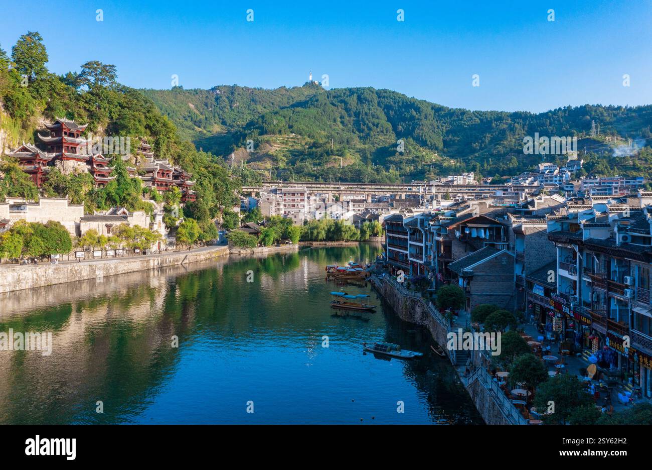 Qinglong Cave Scenic Area, Zhenyuan Ancient Town, Guizhou Province ...