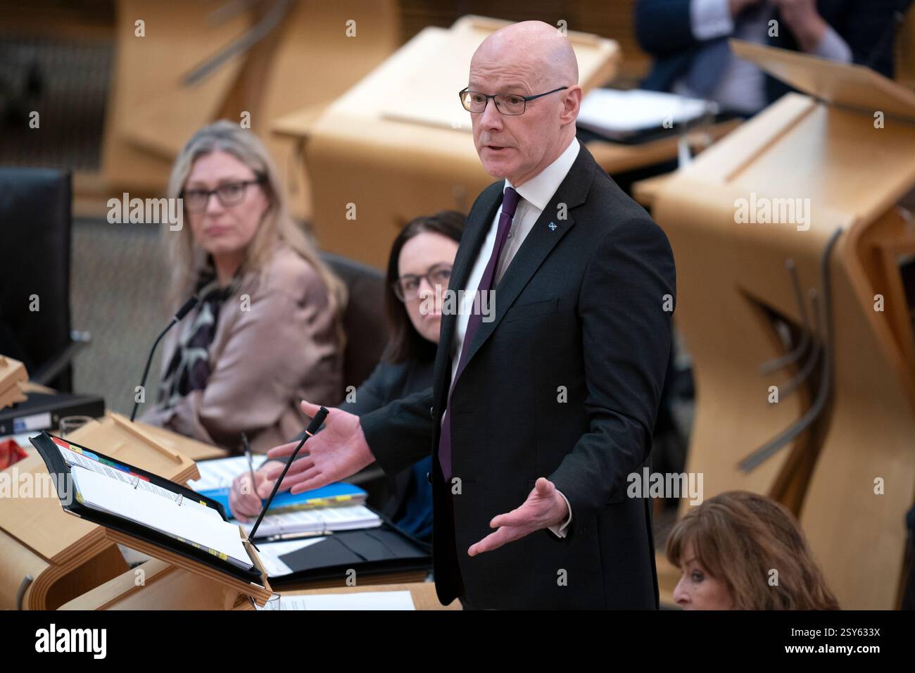First Minister John Swinney during First Minister's Questions at the ...