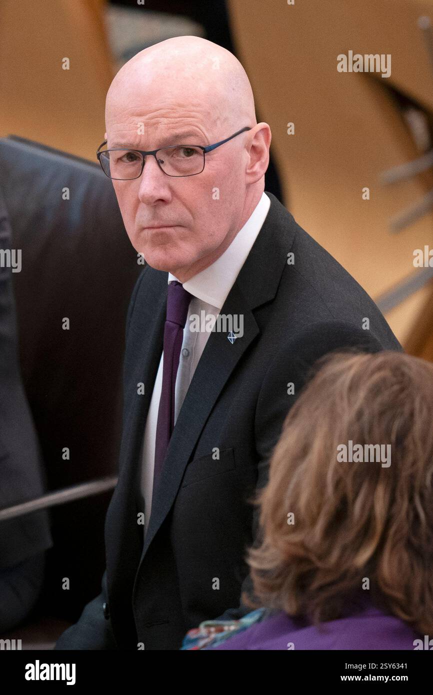 First Minister John Swinney during First Minister's Questions at the ...