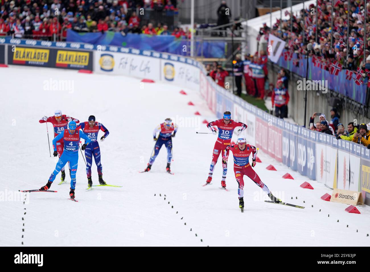 Athletes compete during the first semifinal heat of the men's Cross ...