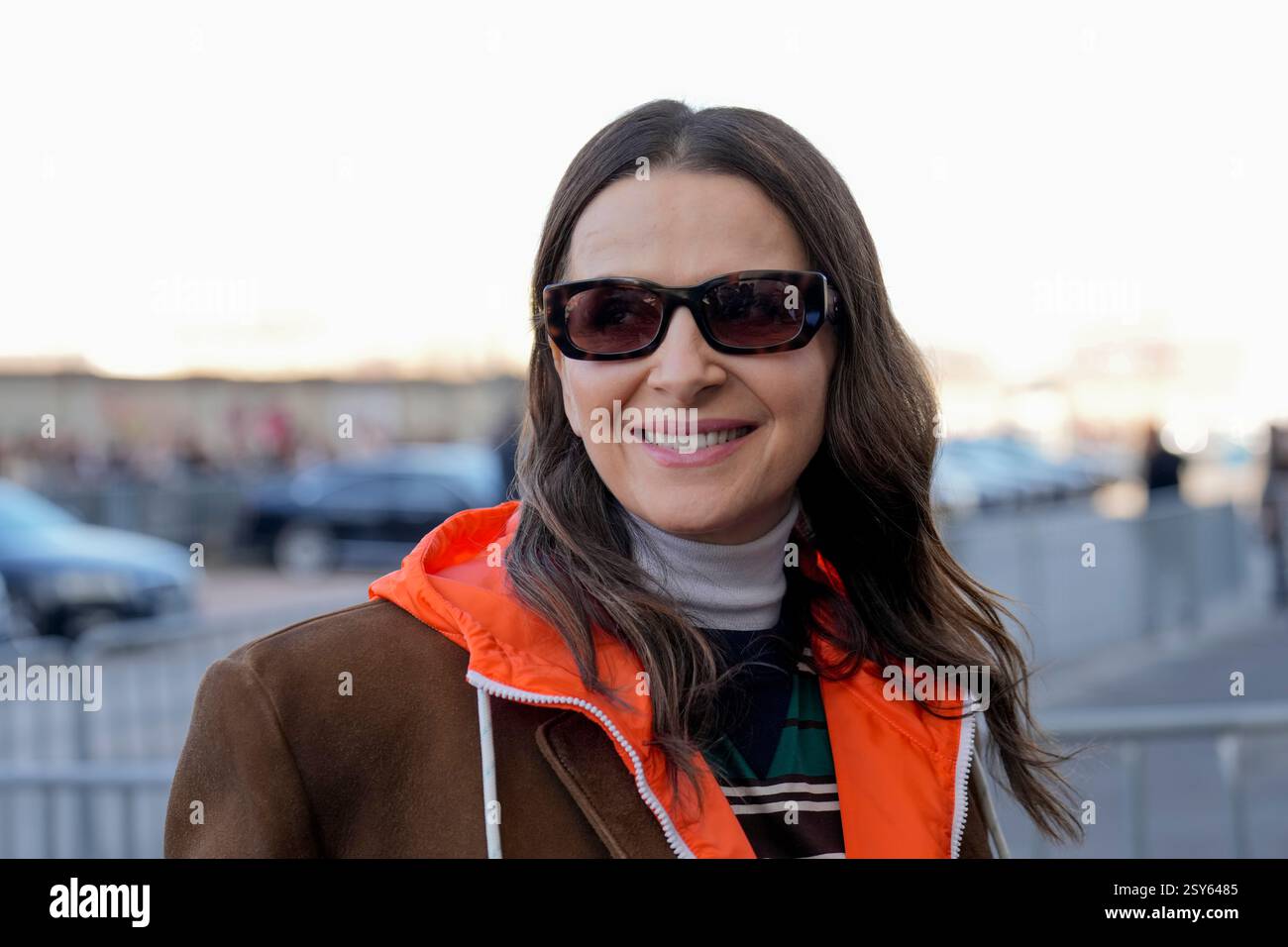 Juliette Binoche arrives at the Prada Fall/Winter 2025-2026 Womenswear ...