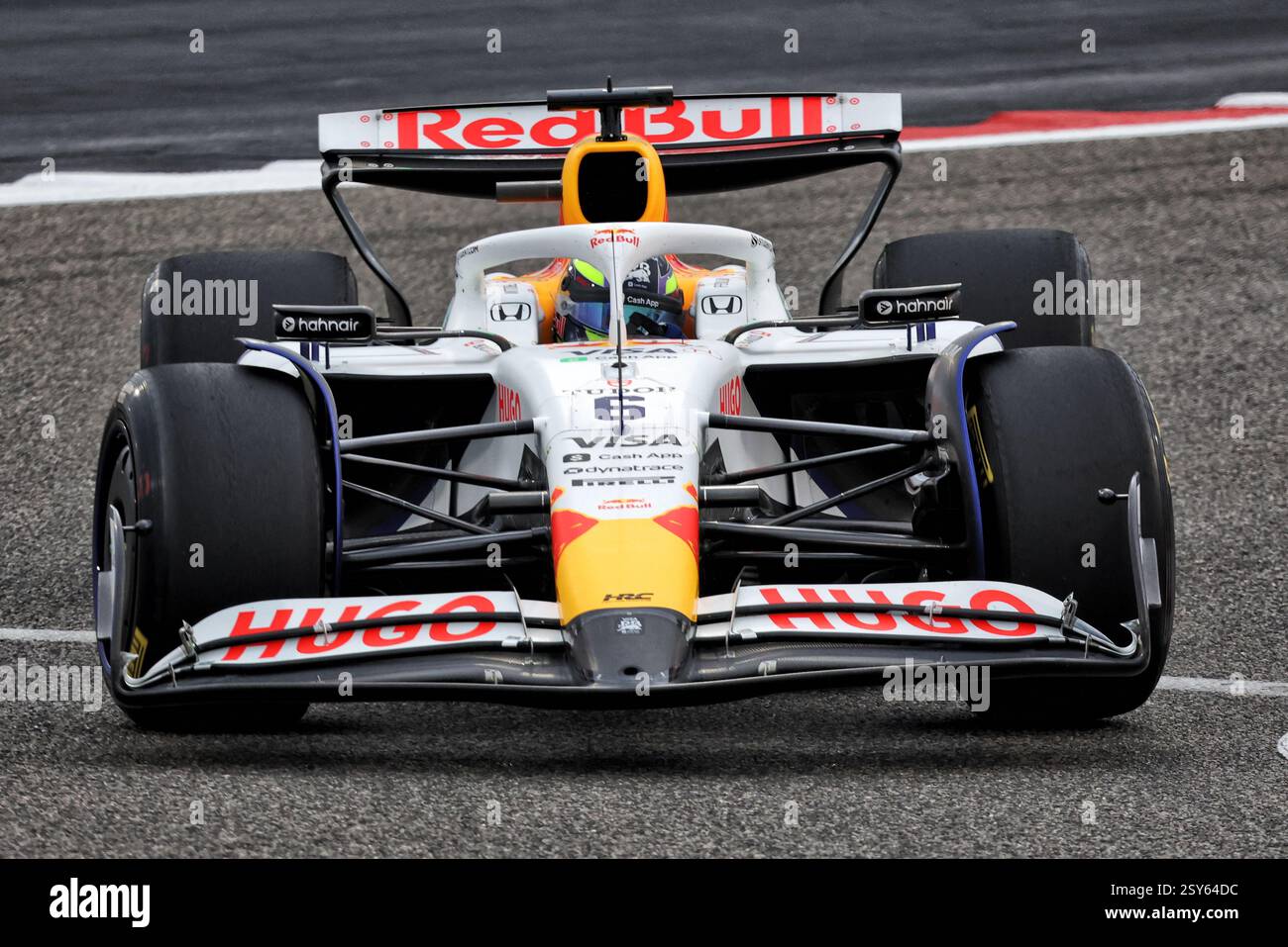 Sakhir, Bahrain. 27th Feb, 2025. Isack Hadjar (FRA) Racing Bulls VCARB ...