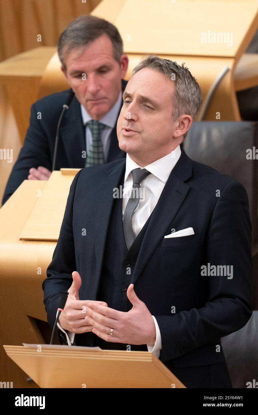 Scottish Liberal Democrat leader Alex Cole-Hamilton during First ...