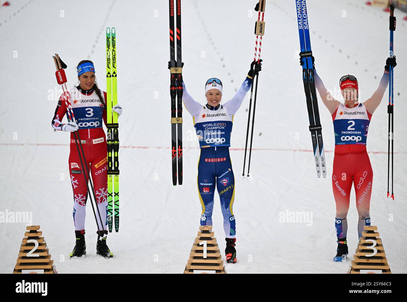 Trondheim, Norway. 27th Feb, 2025. Nordic skiing: World Championships ...