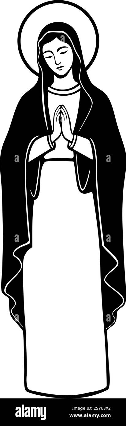 Mary folded Stock Vector Images - Alamy