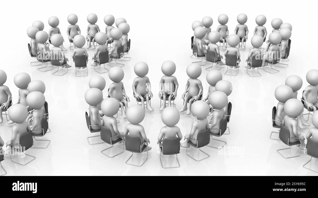 Team figures white background Black and White Stock Photos & Images - Alamy