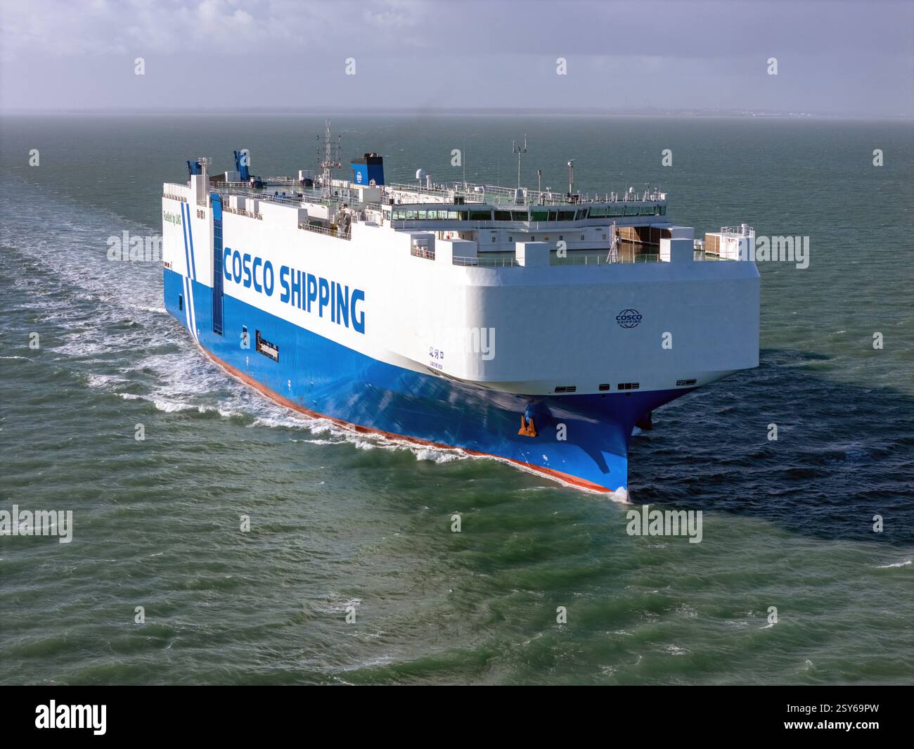 Liao He Kou, an LNG powered PCTC operated by Cosco Shipping Stock Photo ...