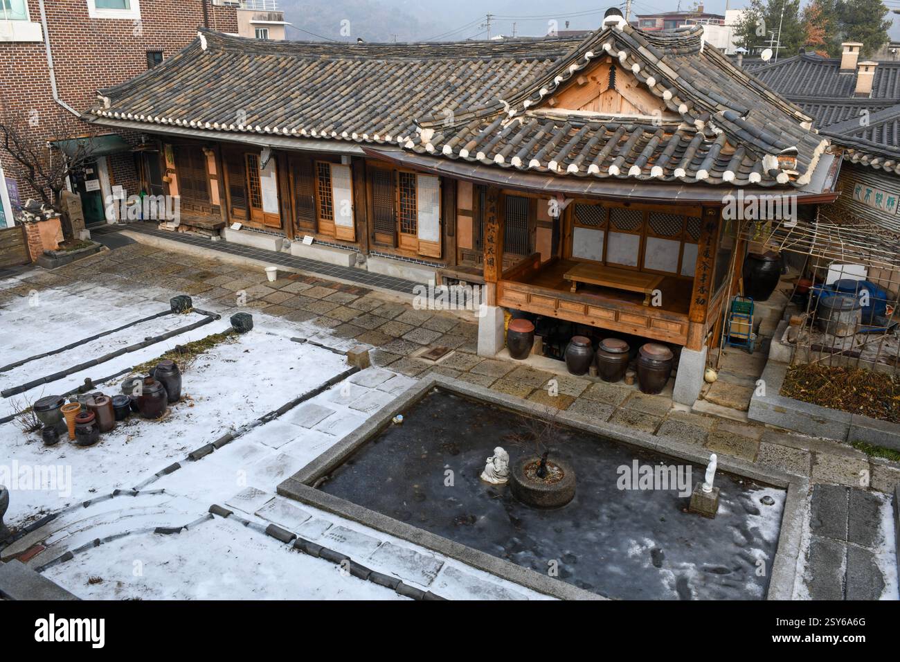 Seoul, South Korea - 14 January 2025: Museum and tea house at the ...