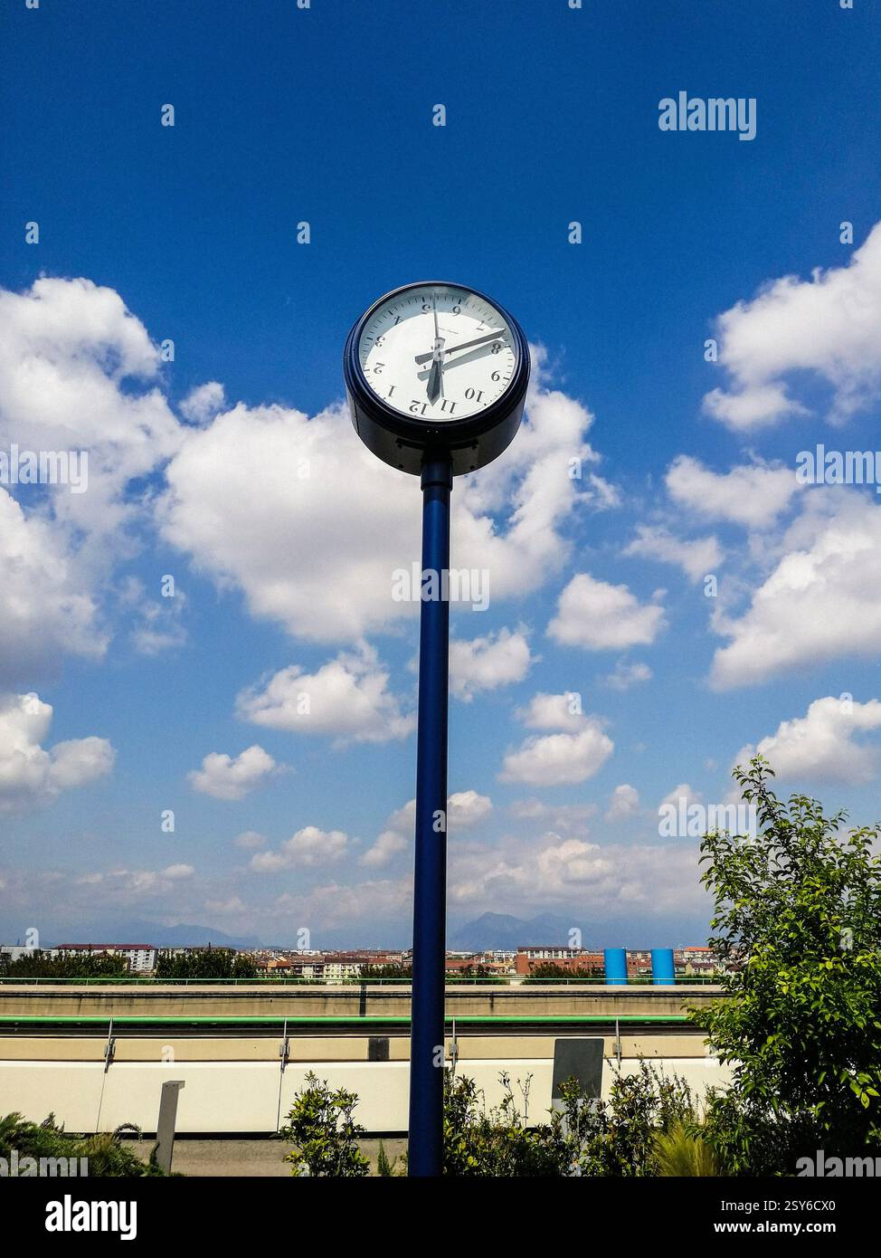 Italy. Turin. Lingotto. Pista 500. Clock Stock Photo - Alamy