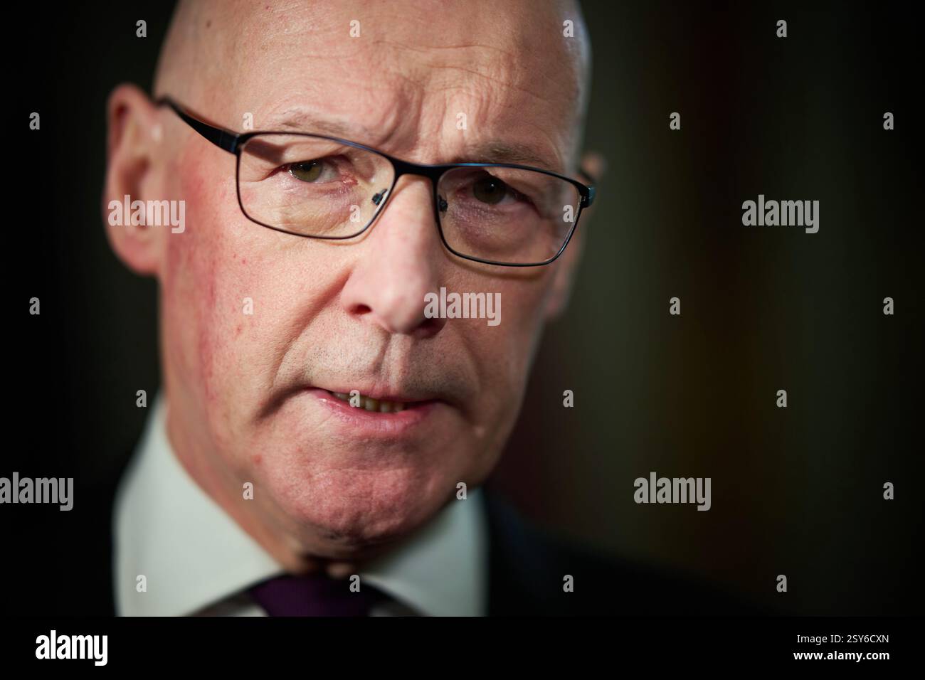 Edinburgh Scotland, UK 27 February 2025. First Minister John Swinney ...
