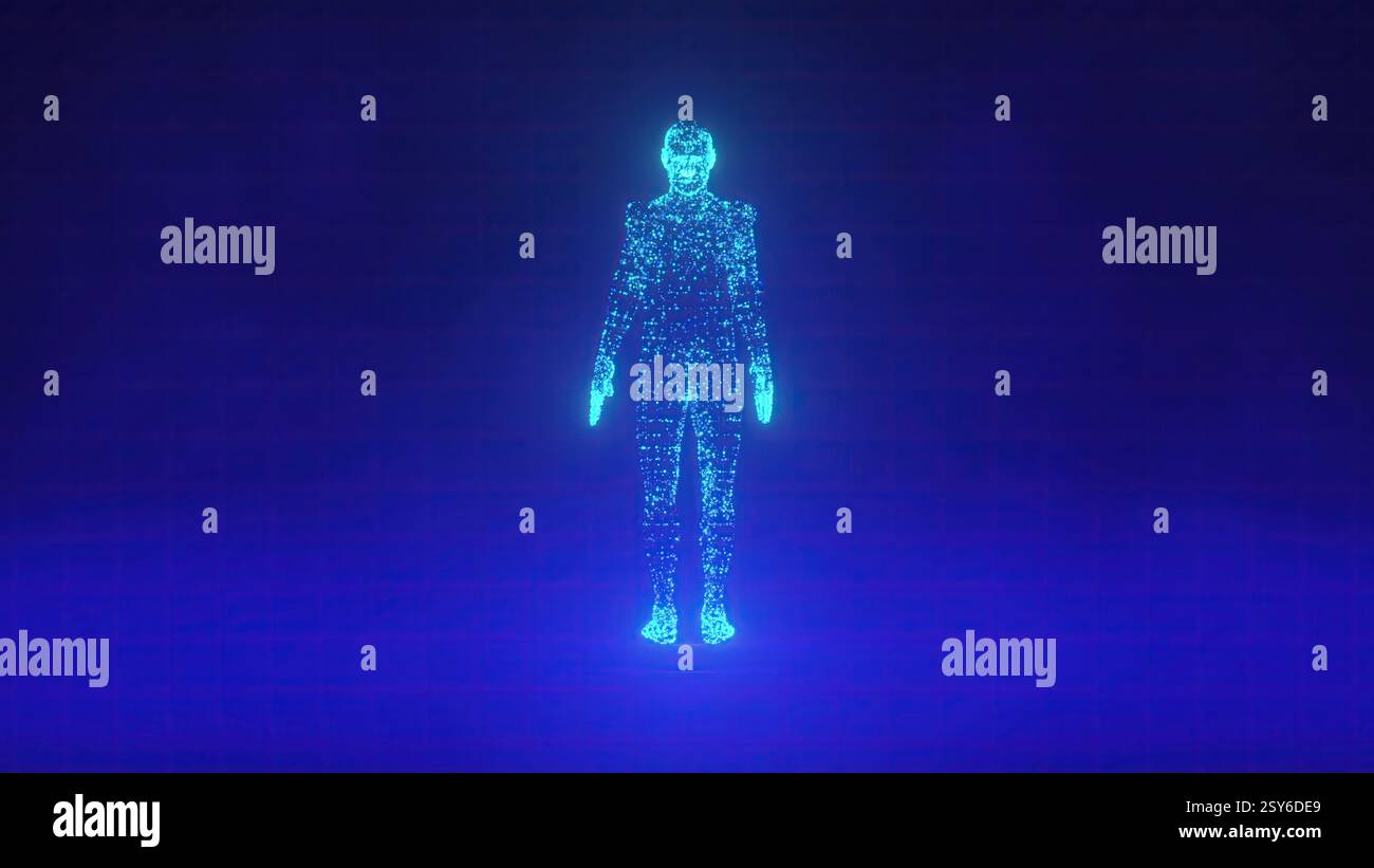Digital human figure. Computer generated Stock Photo - Alamy