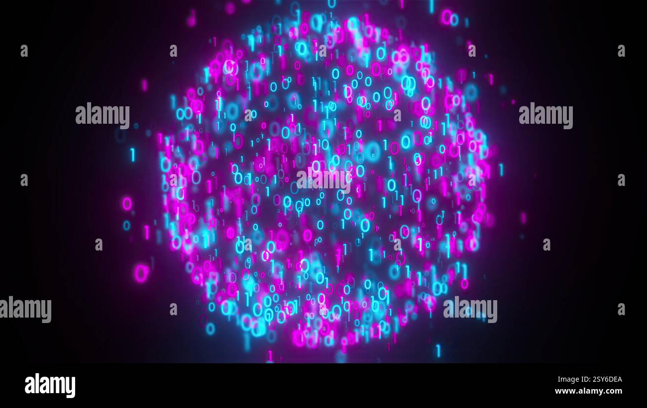 Animation digital code binary numbers hi-res stock photography and ...